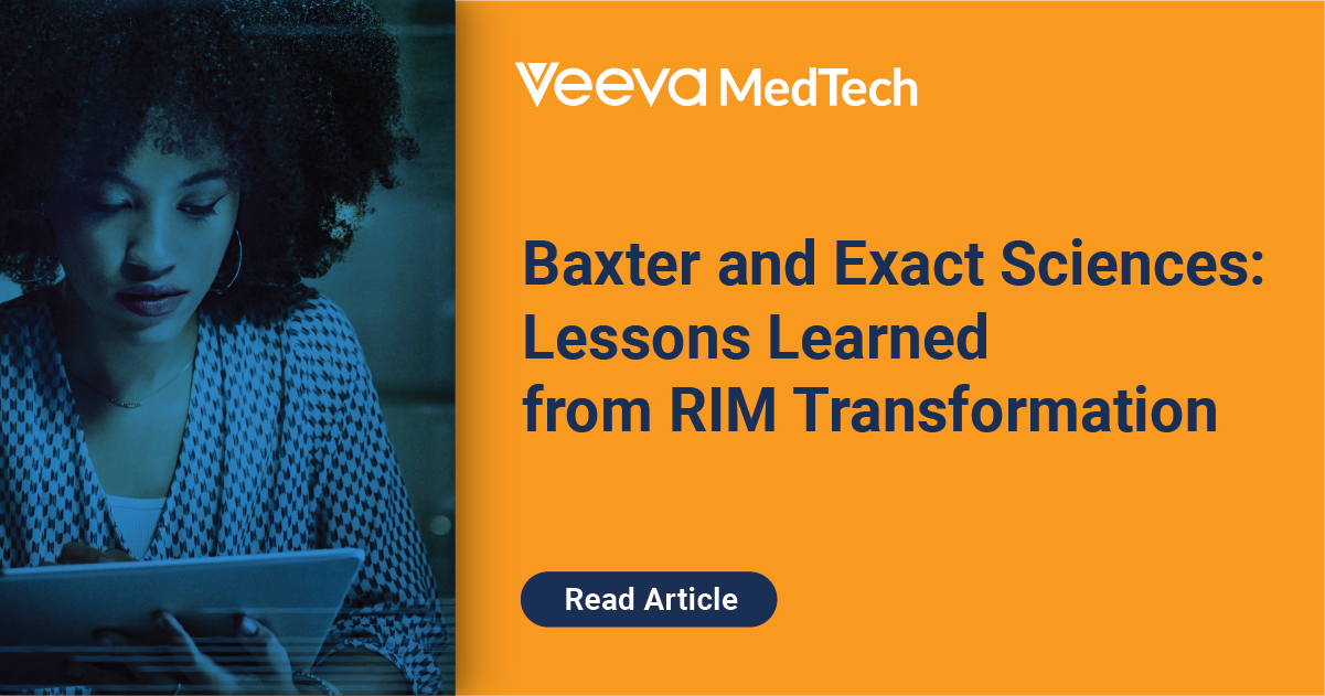 Baxter and Exact Sciences: Lessons Learned from RIM Transformation ...
